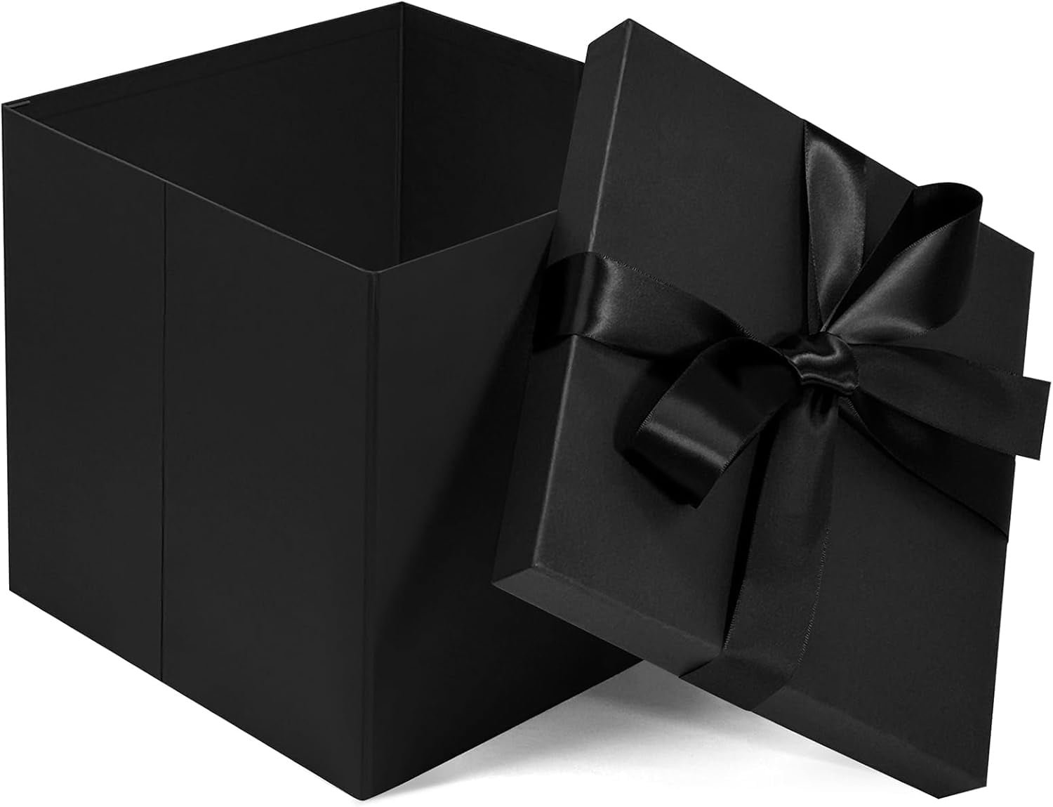 Large Gift Box with Lids 10x10x10 Inches, Ribbon& Cut Paper Shred with ...