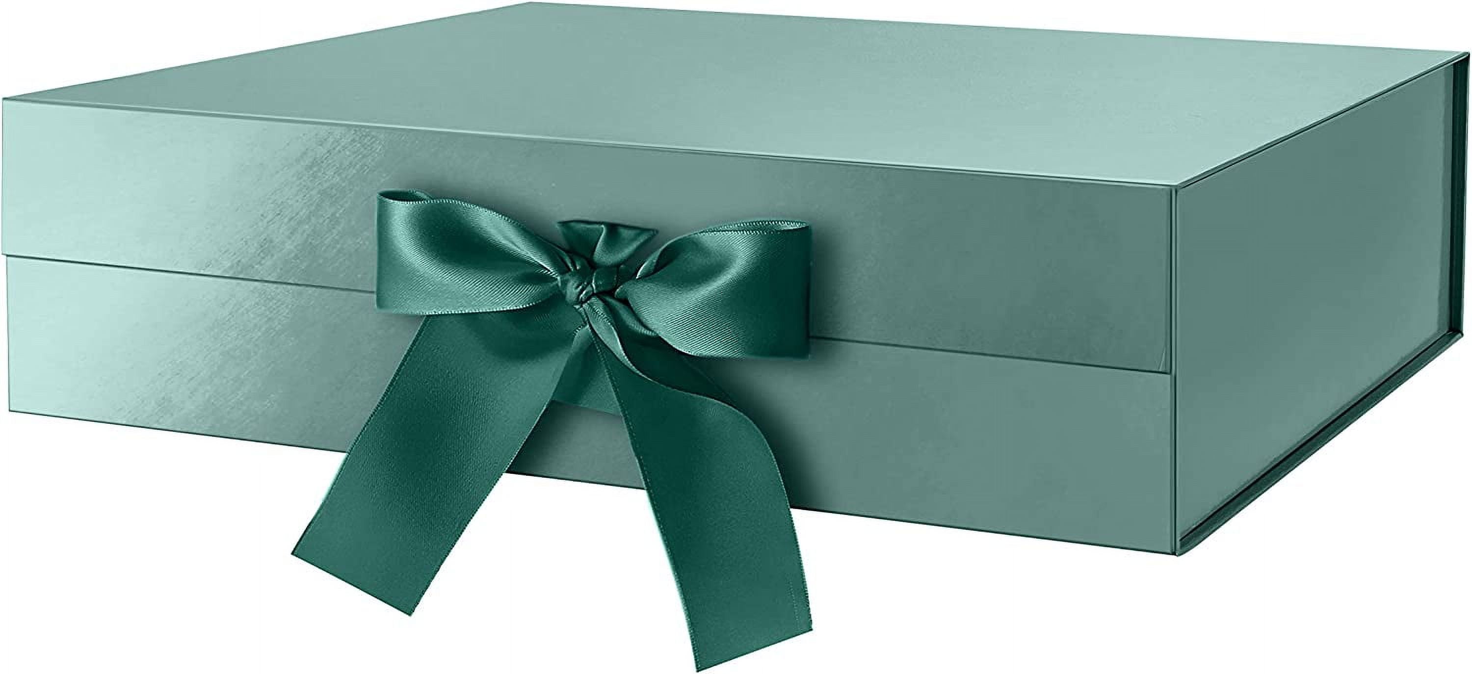 Large Gift Box with Ribbon 13x9.7x3.4 Inches, Groomsmen Proposal Box ...