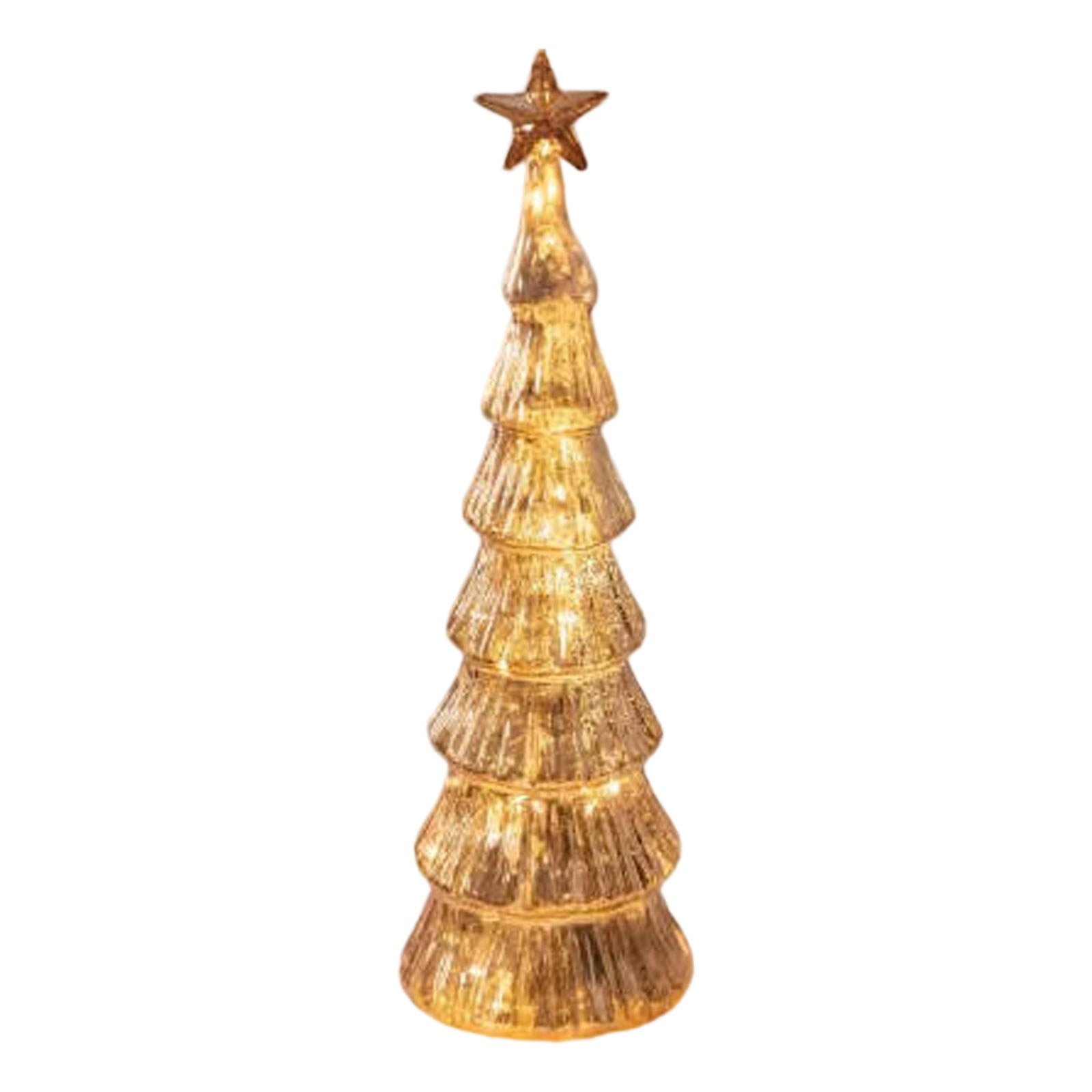 Large Glass Desktop Ornament With Illuminated Design For Festive Home ...