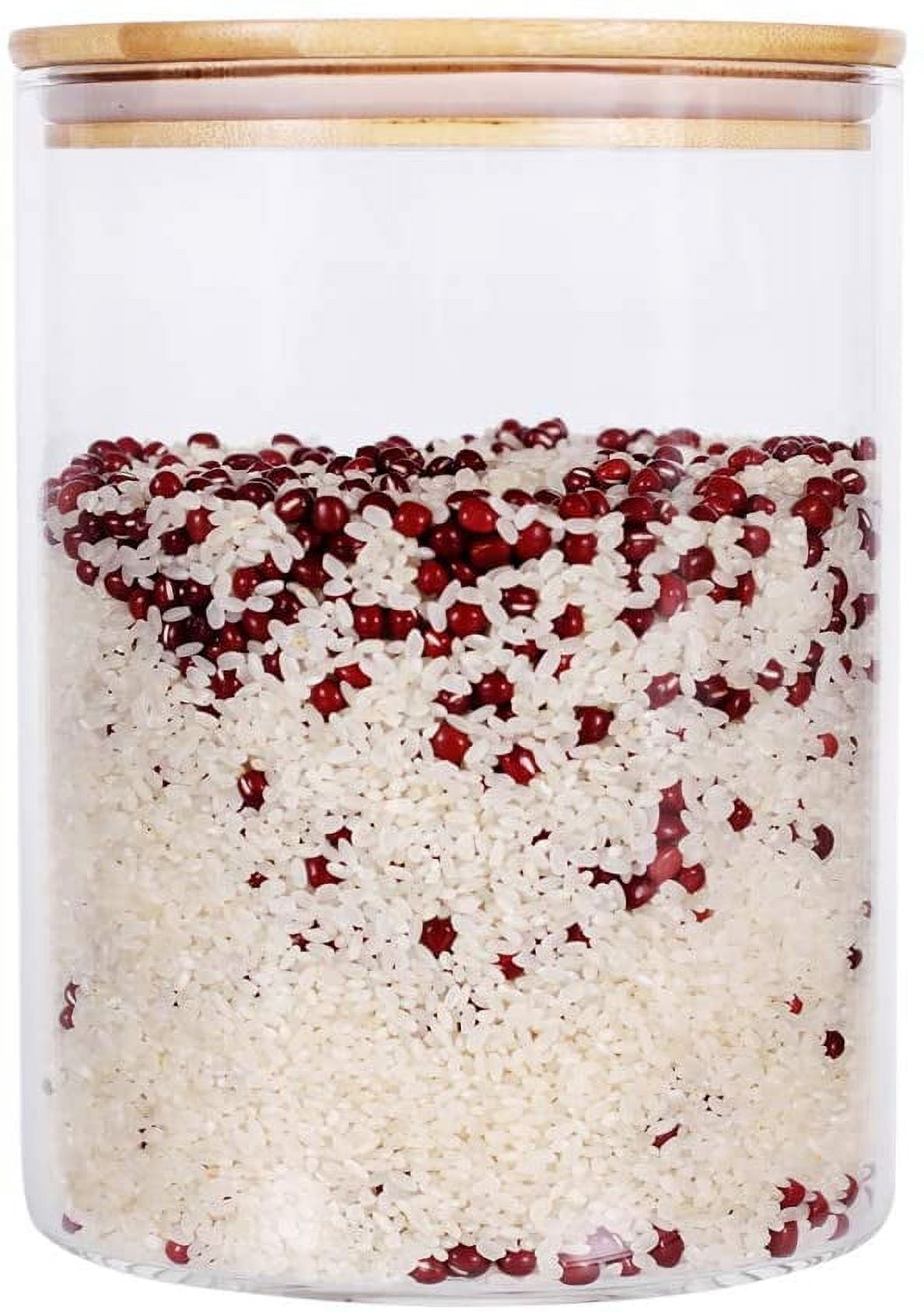 Large Glass Food Storage Container, 100 FL OZ (3000ml) Glass Food ...