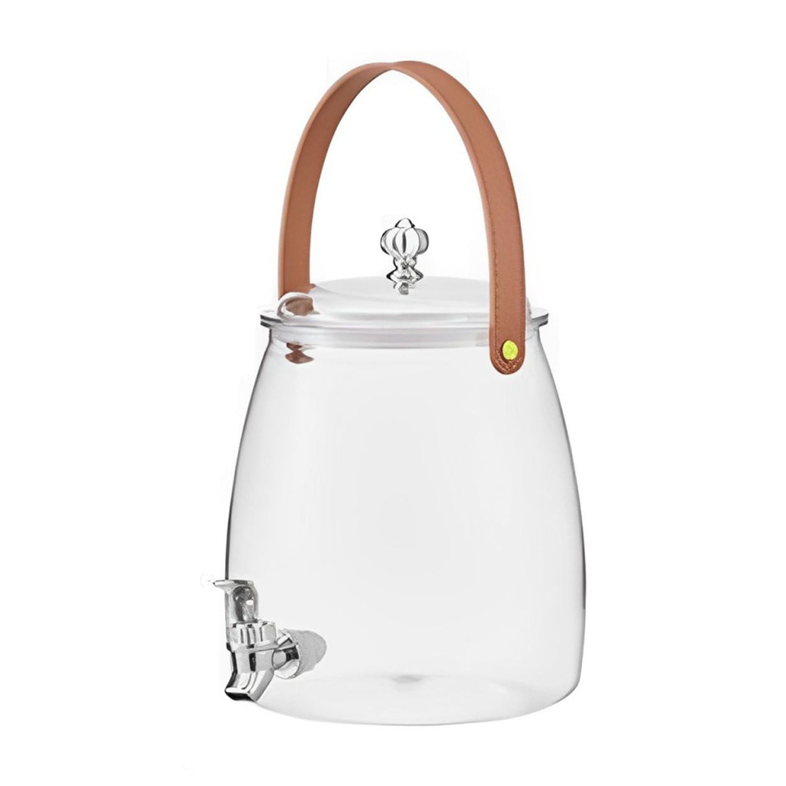 Large Glass Pitcher with Lid and Handle for Fridge, Iced Tea and Coffee ...