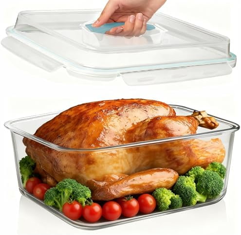 Large Glass Storage Containers with Lids 201oz Extra Large Big Airtight ...