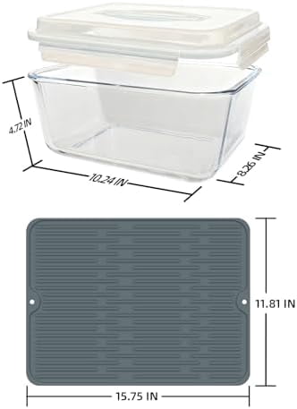 Large Glass Storage Containers with Lids, Extra Large Glass Food ...