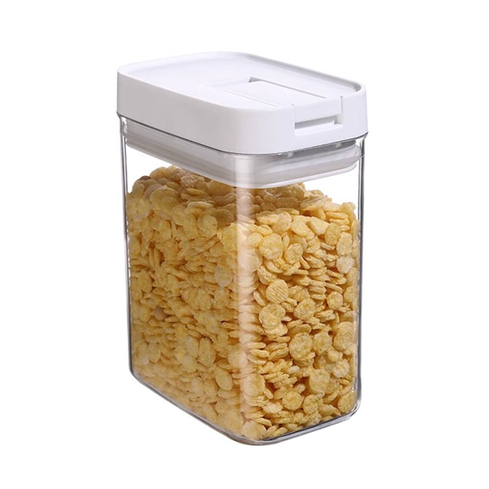 Large Glass Storage Jars, Wide Mouth Food Storage Container with ...