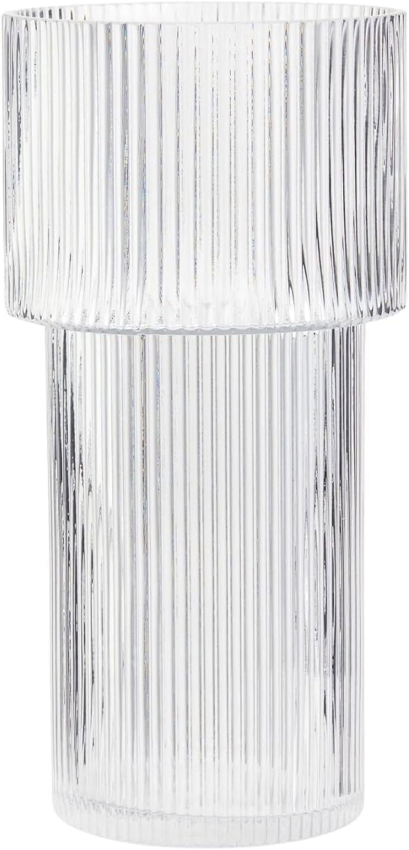 Large Glass Vase, 12 Inches Tall Vase for Flowers, Flower Vases for ...