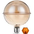 Large Globe Light Bulb Dimmable 40 Watt Equivalent, Unique Edison Bulbs ...