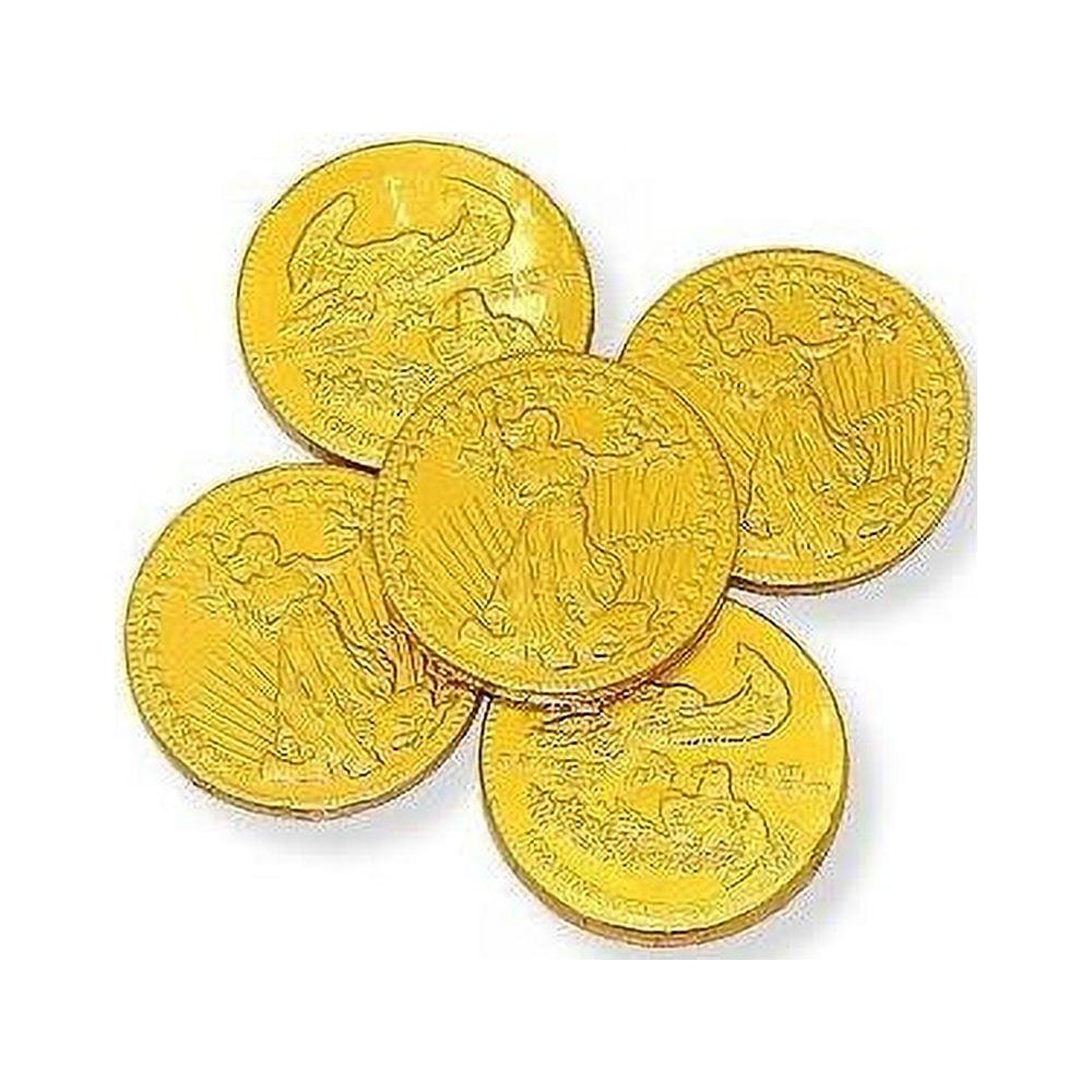 Large Gold Milk Chocolate Coins - 1 Pound - Walmart.com