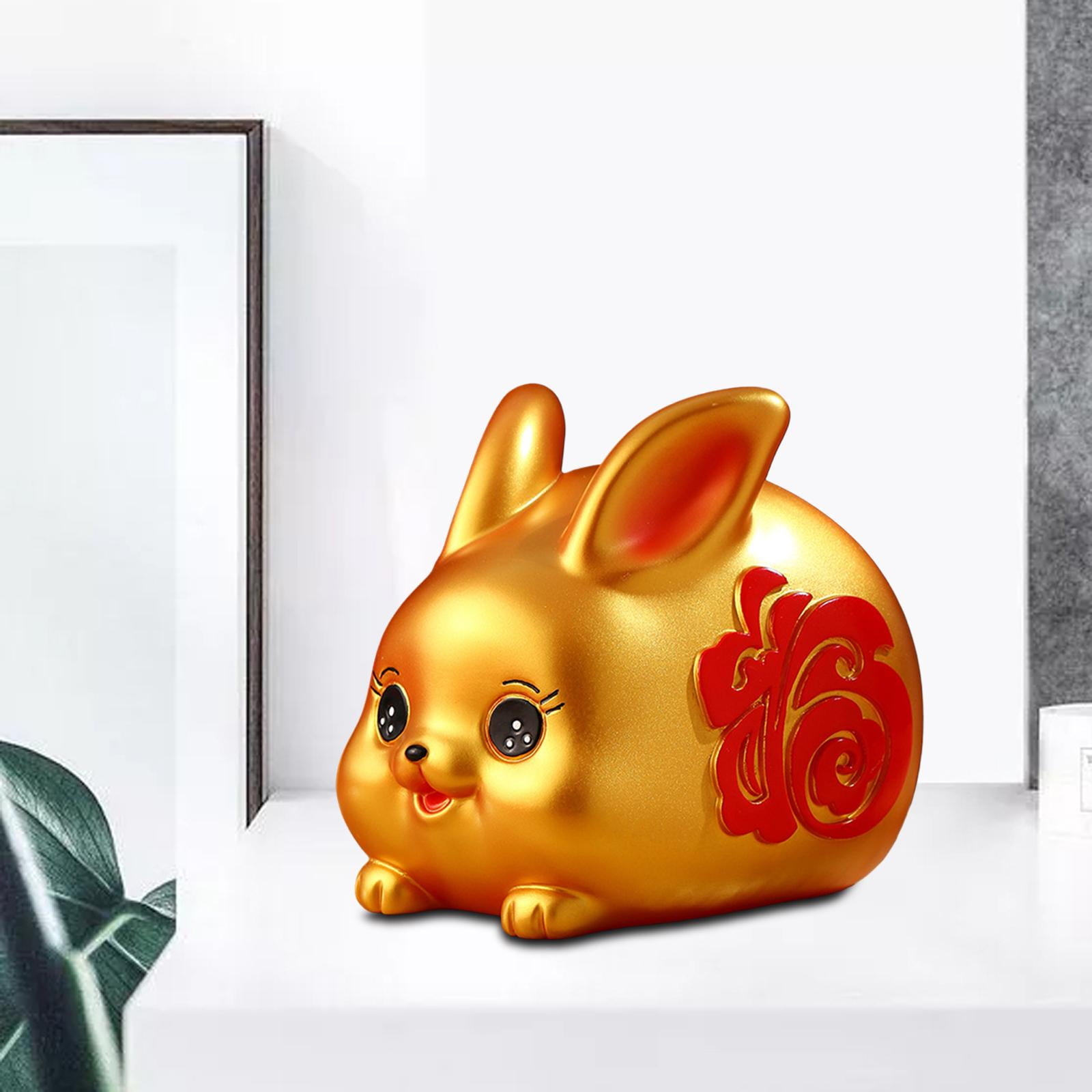 Large Gold Rabbits Bank for Kids, Coin Money Rabbits Bank,Best Birthday ...