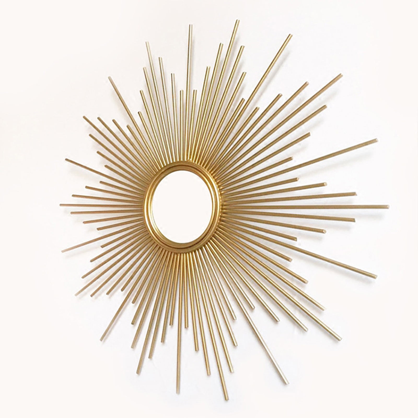 Large Gold Sunburst Mirror, Metal Mirrors, Mid-Century Sun Mirror Wall ...