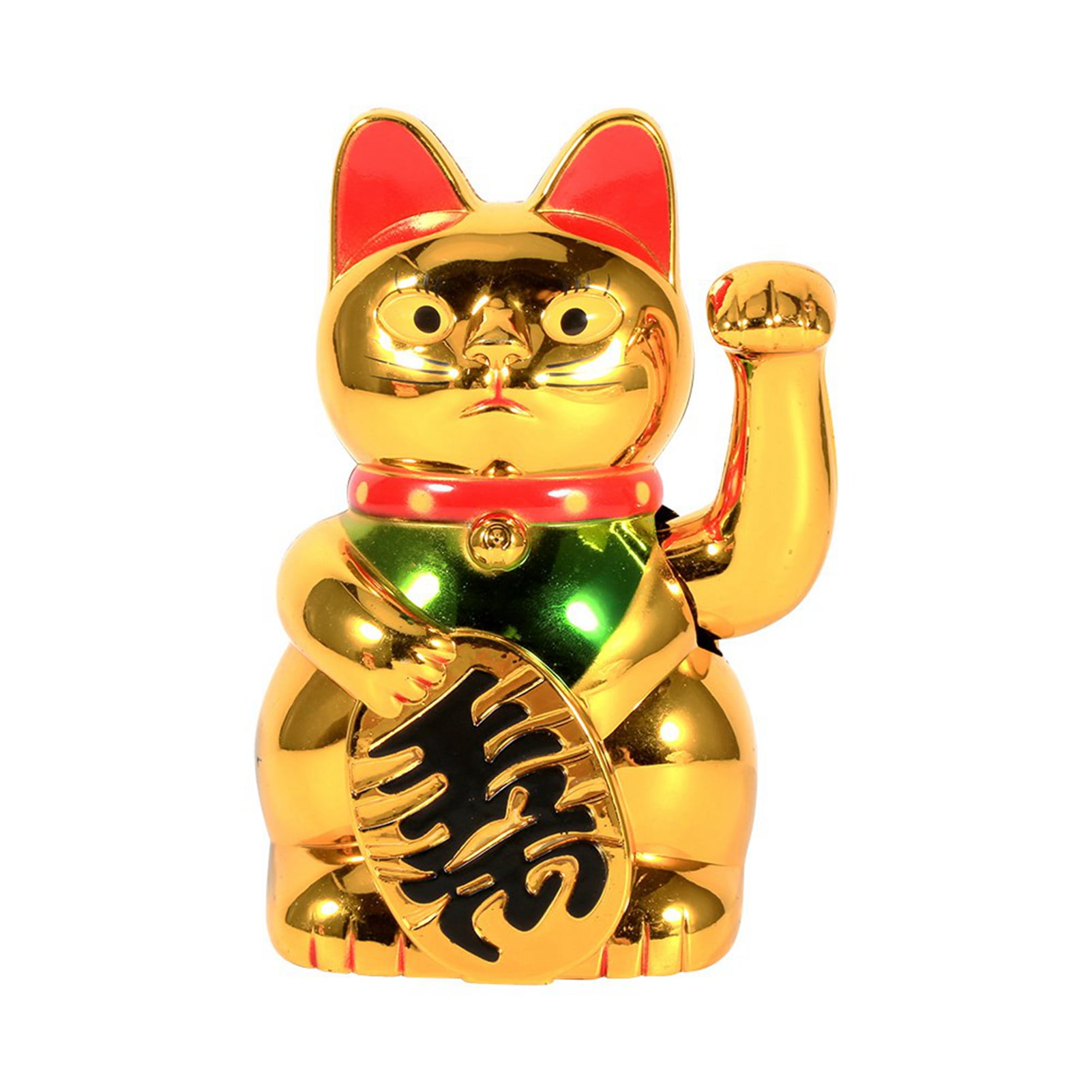 Large Gold Waving Hand Paw Up Wealth Prosperity Welcoming Cat Good Luck ...