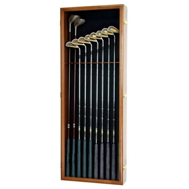 GoSports Premium Wooden Golf Putter Stand - Indoor Display Rack - Holds ...