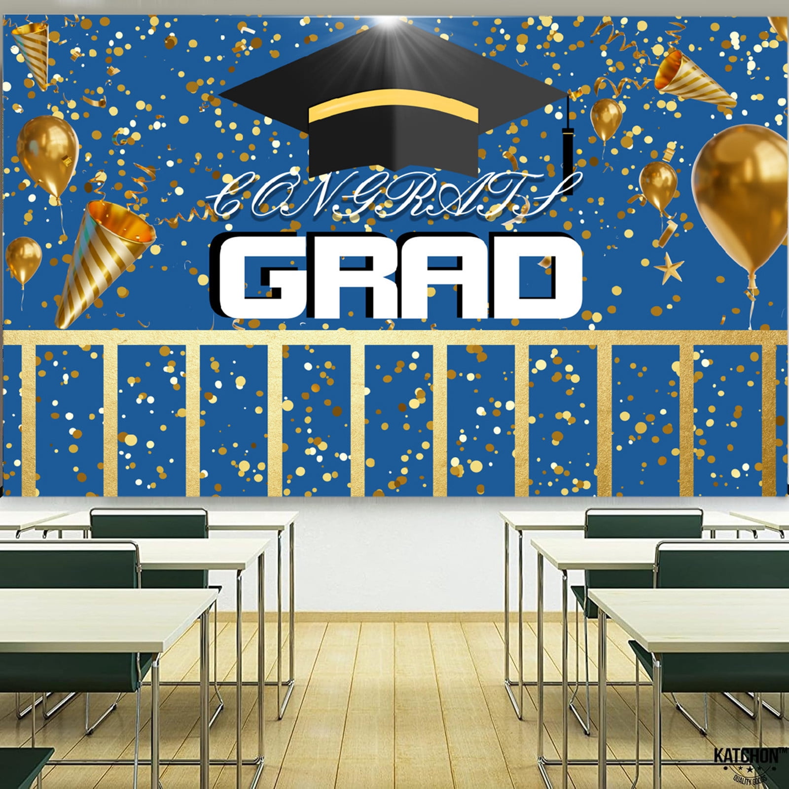 Large Graduation Backdrop - Graduation Decorations 2025, 70.8x43.3 Inch ...