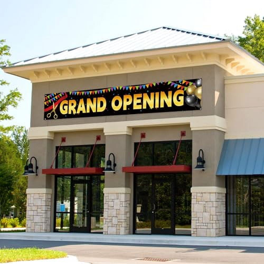 Large Grand Opening Banner IFF17 for Fence Grand Opening Porch Sign ...