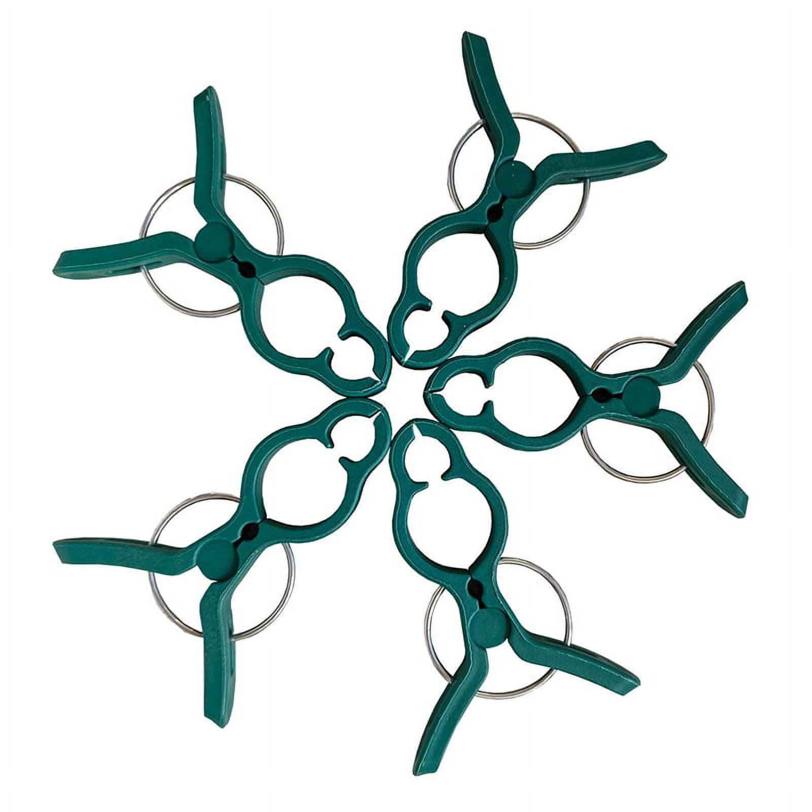 Large Green Small Gentle Gardening Plant Clamps to Easily Support and ...