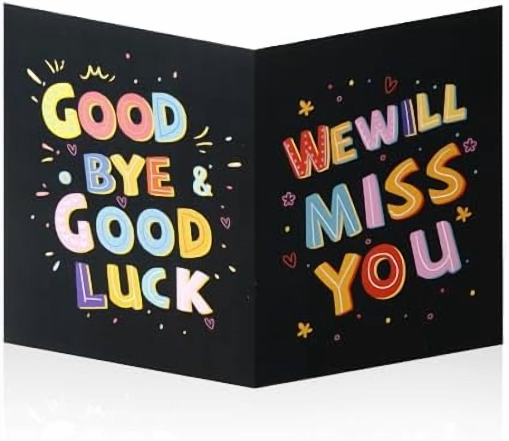 Large Greeting Card Farewell, 11x17.3 Inch Jumbo Good Luck Card Big ...