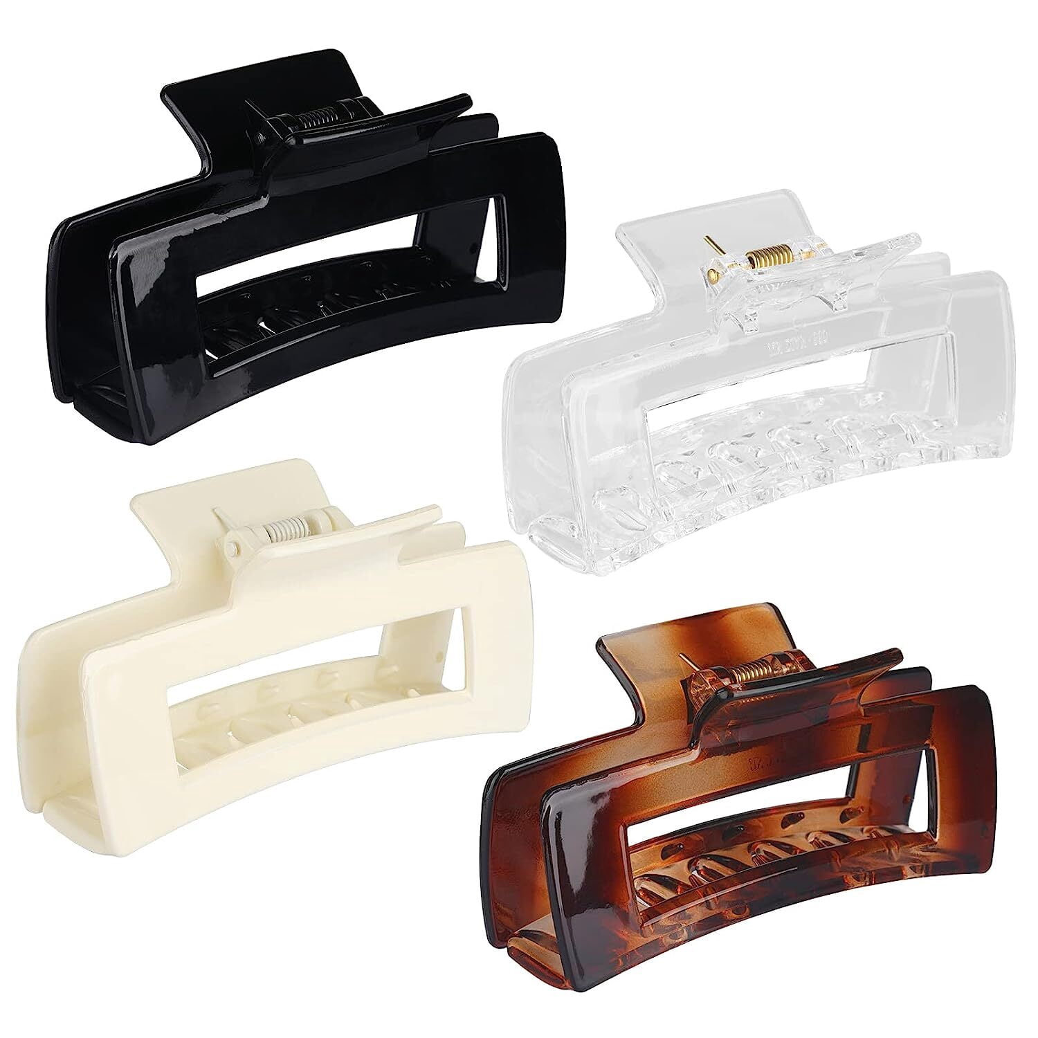 Large Hair Claw Clips 4.1 Inch, 4PCS Strong Hold Jaw Clips for Thick ...