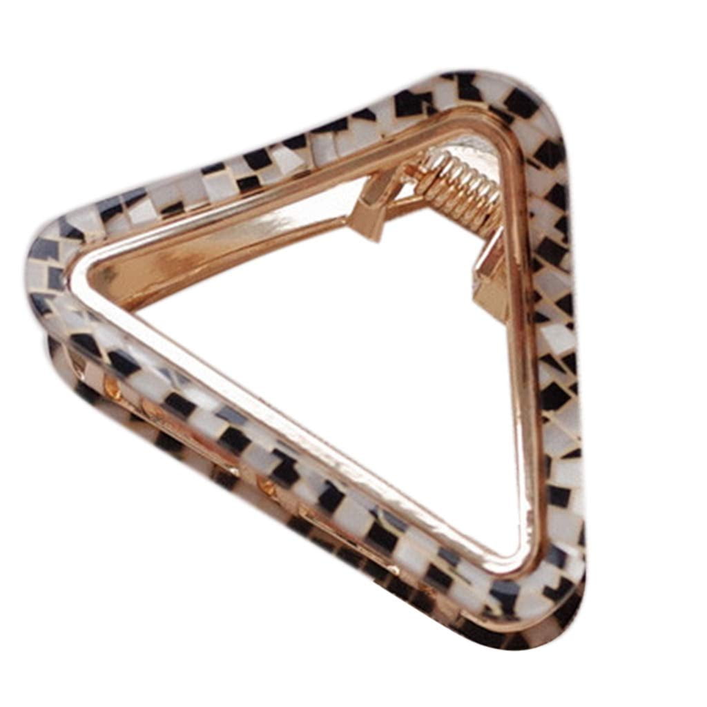 Large Hair Claw Clips Triangle Hollow Out Geometric Hairpins Jaw Clips ...