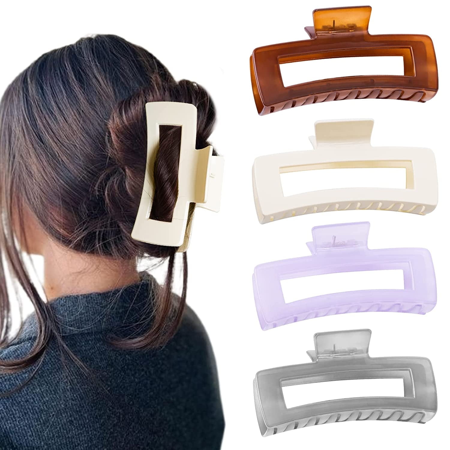 Large Hair Claw Clips Hair Claw Clips for Women Girls Hair Clips for ...