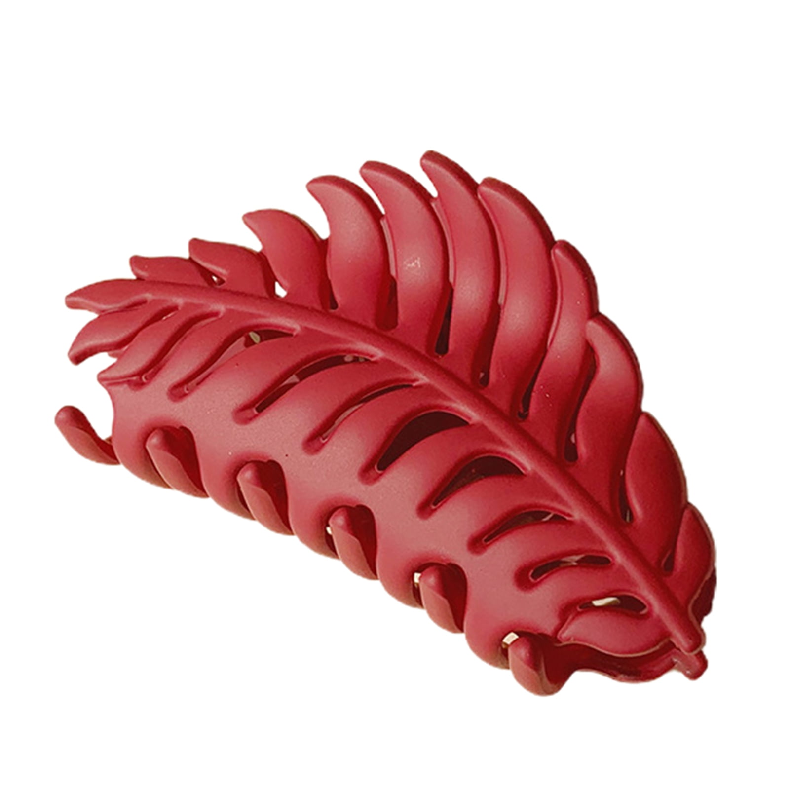 Large Hair Claw Clips for Woman,Non-slip Matte Leaf Shape Clips,Hair ...