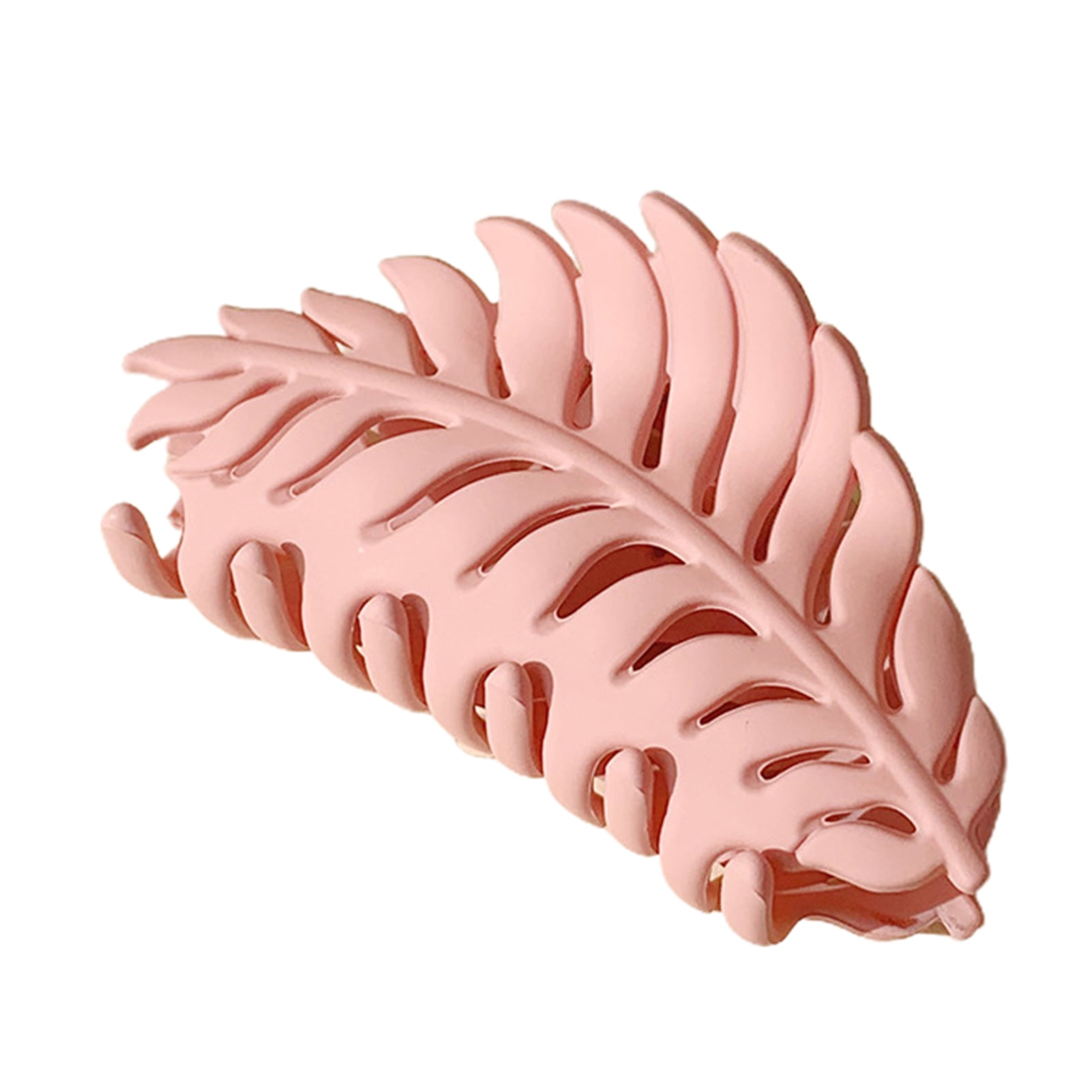 Large Hair Claw Clips for Woman,Non-slip Matte Leaf Shape Clips,Hair ...
