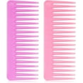 "HEXINGMC Wide Tooth Detangler Comb for Curly Hair, Lightweight, Anti ...