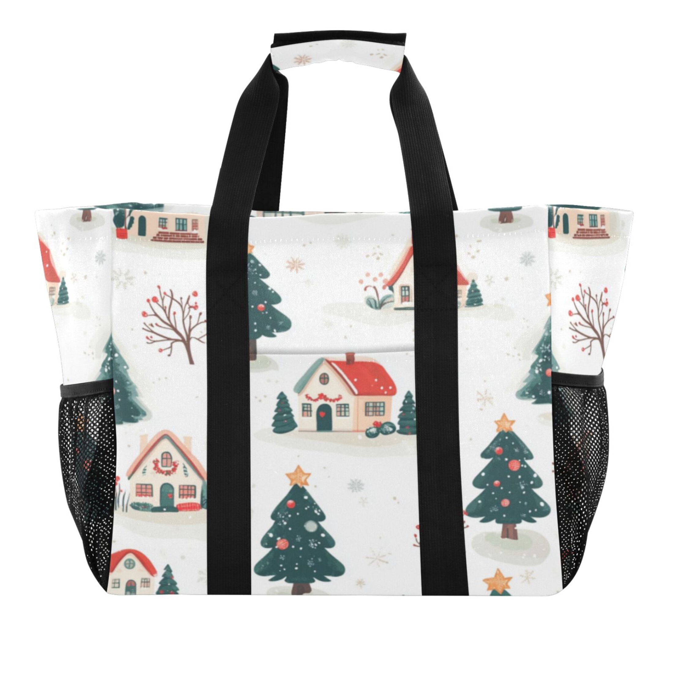Large Hand-Held Storage Bag Kitchen Reusable Grocery Bags， Travel Tote ...