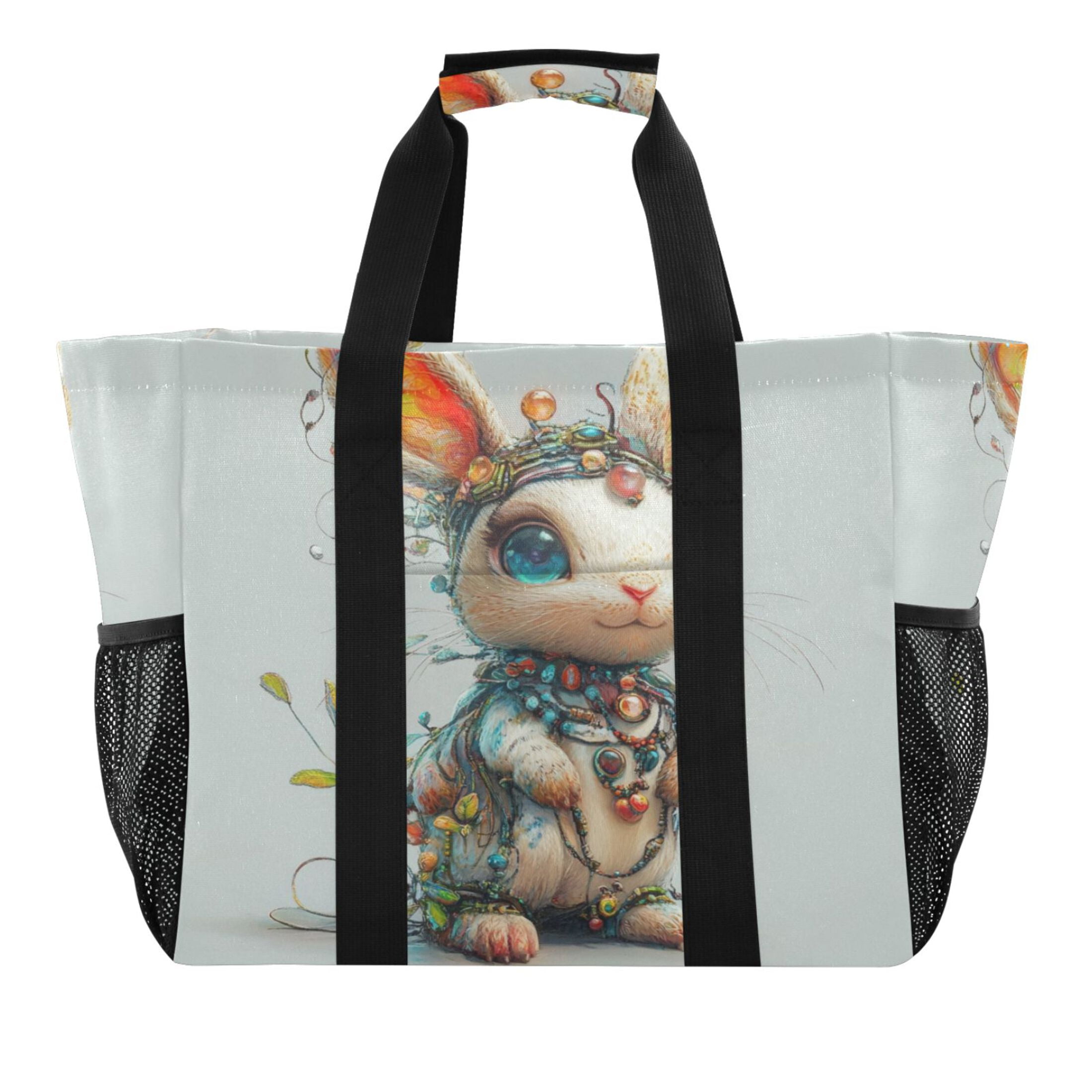 Large Hand-Held Storage Bag Kitchen Reusable Grocery Bags， Travel Tote ...