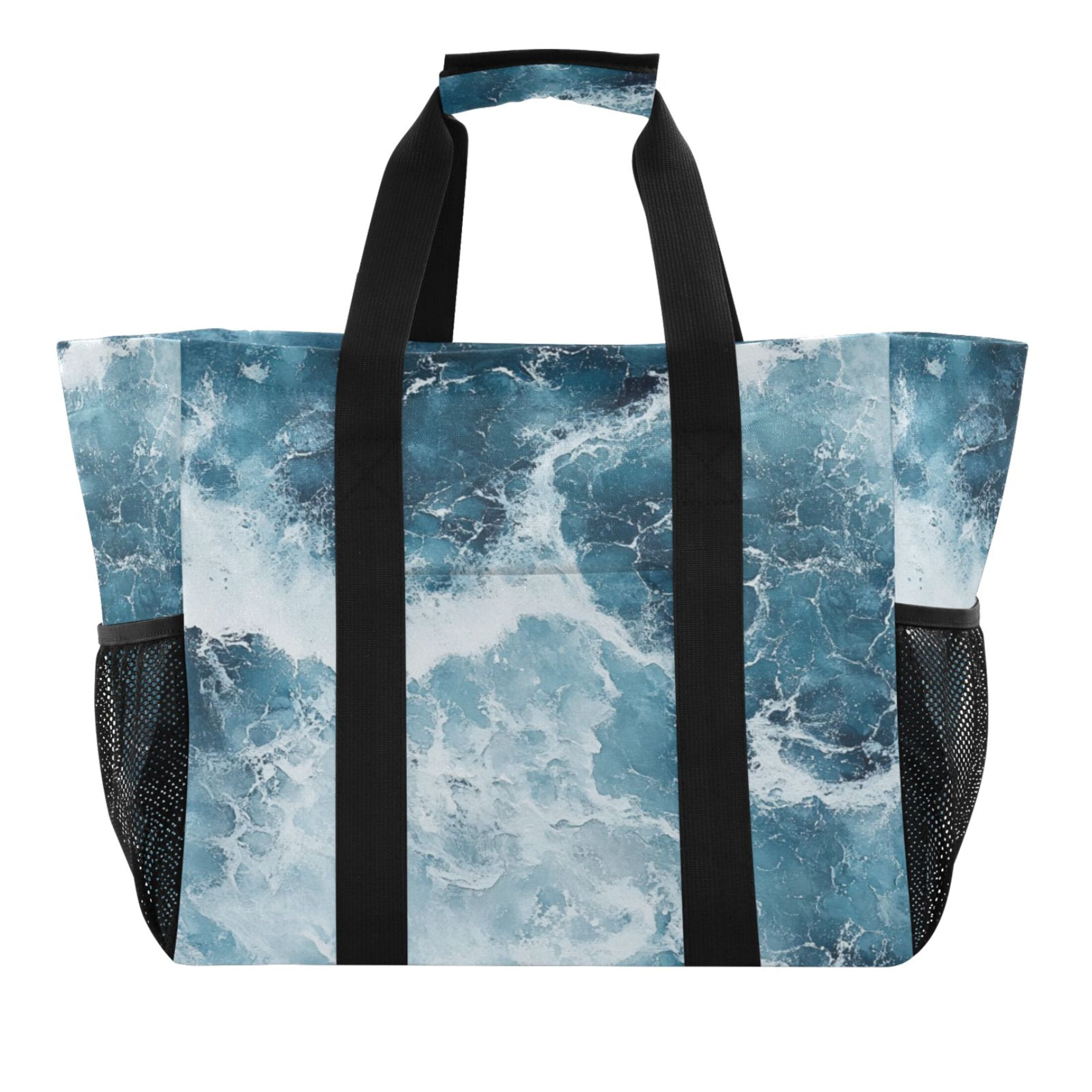 Large Hand-Held Storage Bag Kitchen Reusable Grocery Bags， Travel Tote ...