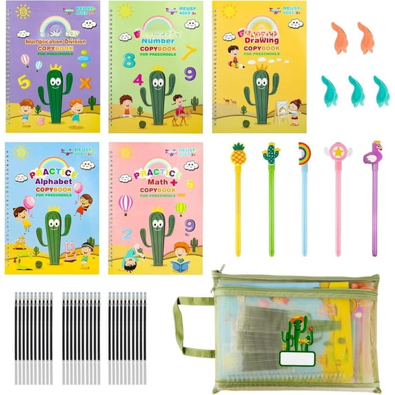 Large Handwriting Practice Kit, Magic Grooved Writing Practice, 's ...