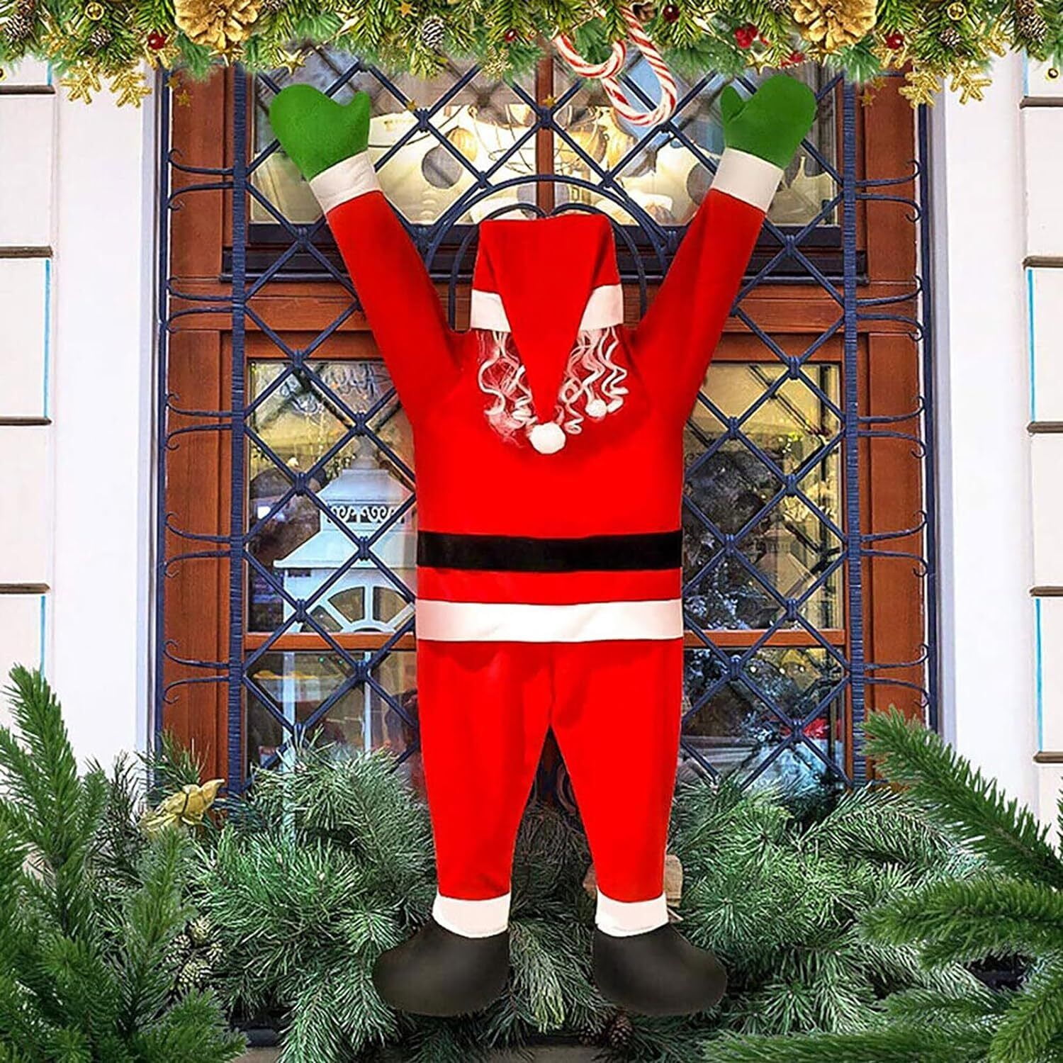 Large Hanging Christmas Santa Claus Decorations Outdoor Yard Decor 5 ...