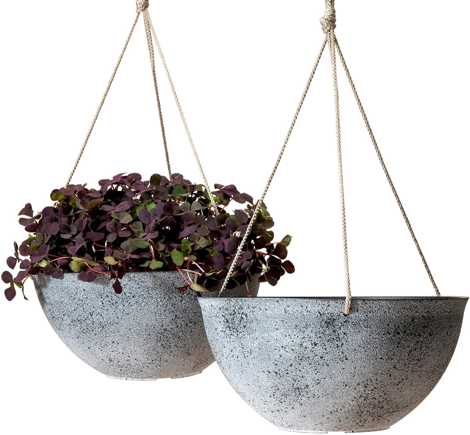 Hanging Planters for Outdoor Plants, Large Hanging Planter with Drain ...
