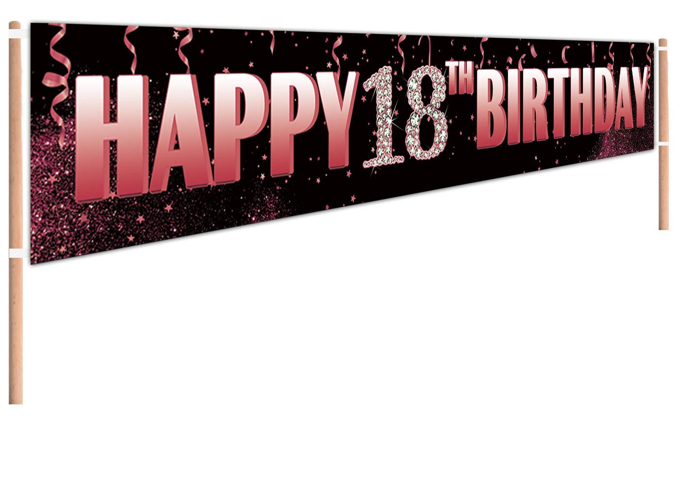 Large Happy 18th Birthday Yard Sign AFN1Banner, 18 Years Old Birthday Sign, 18th Birthday Party ...