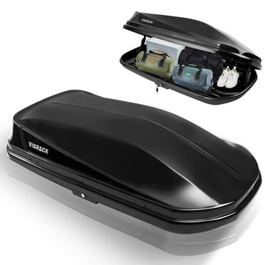 14 CU. FT. TEXTURED CAR TOP CARGO LUGGAGE CARRIER ROOF MOUNT STORAGE ...