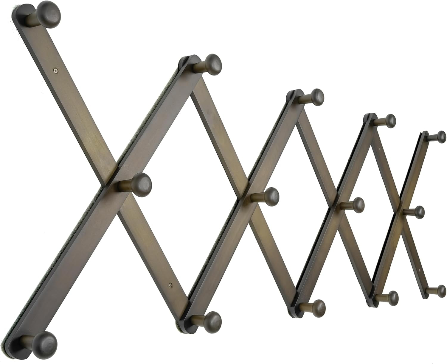 Large Hat Rack for Wall, Wooden Accordion Wall Hanger, Modern ...