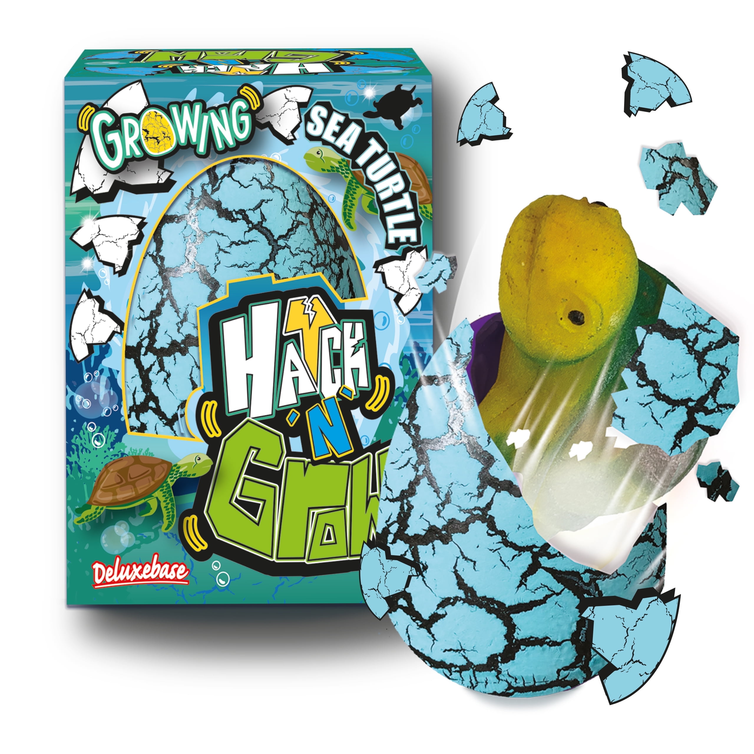 Deluxebase Large Hatch 'N' Grow – Sea Turtle 4.3" Water Activated ...