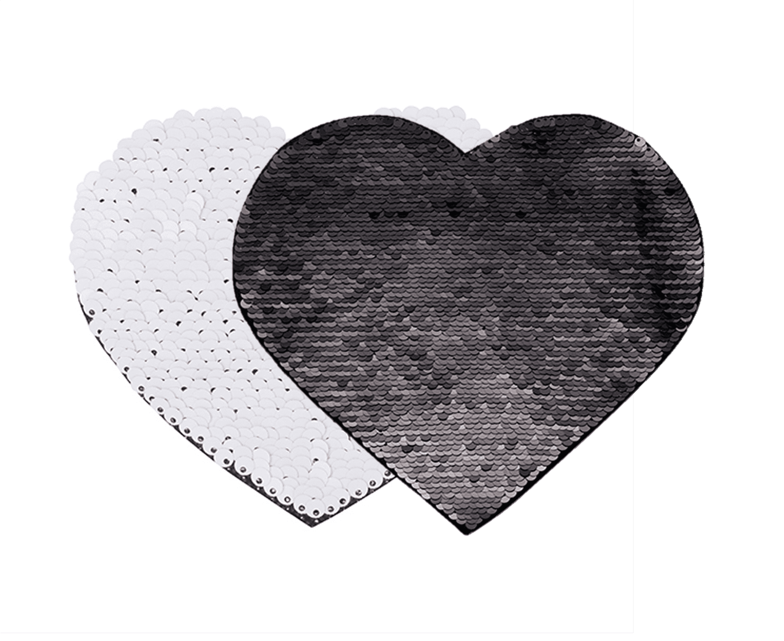 Craft Express 2 Pack Large Heart Sequin Sublimation Patches - Walmart.com