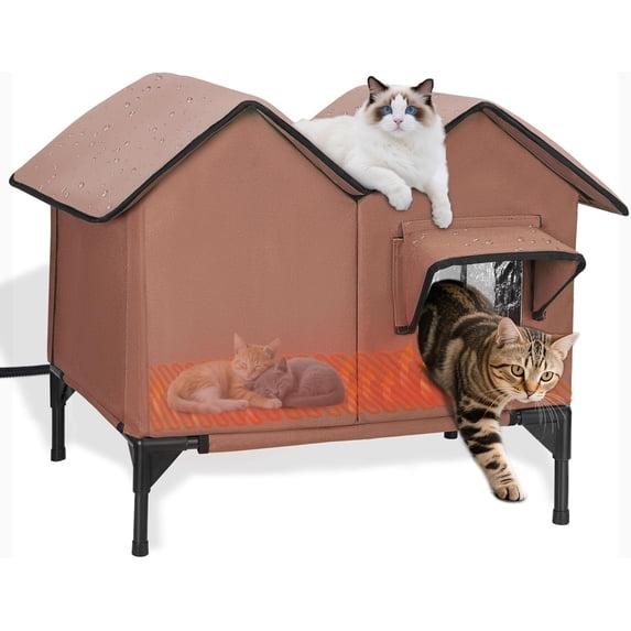 Large Heated House for Outside in Winter, Elevated Insulated Heated ...