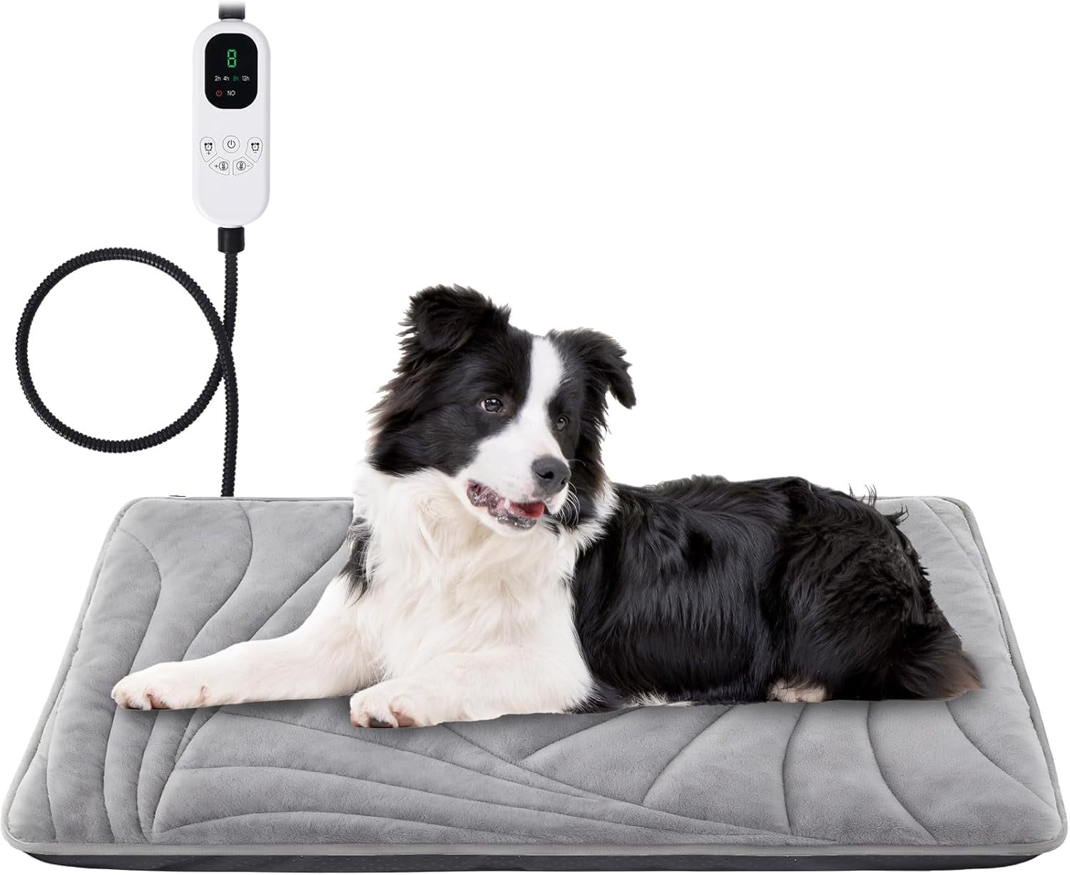 Large Heating Pad with Washable Cover, Soft Plush Pet Heating Pad with ...