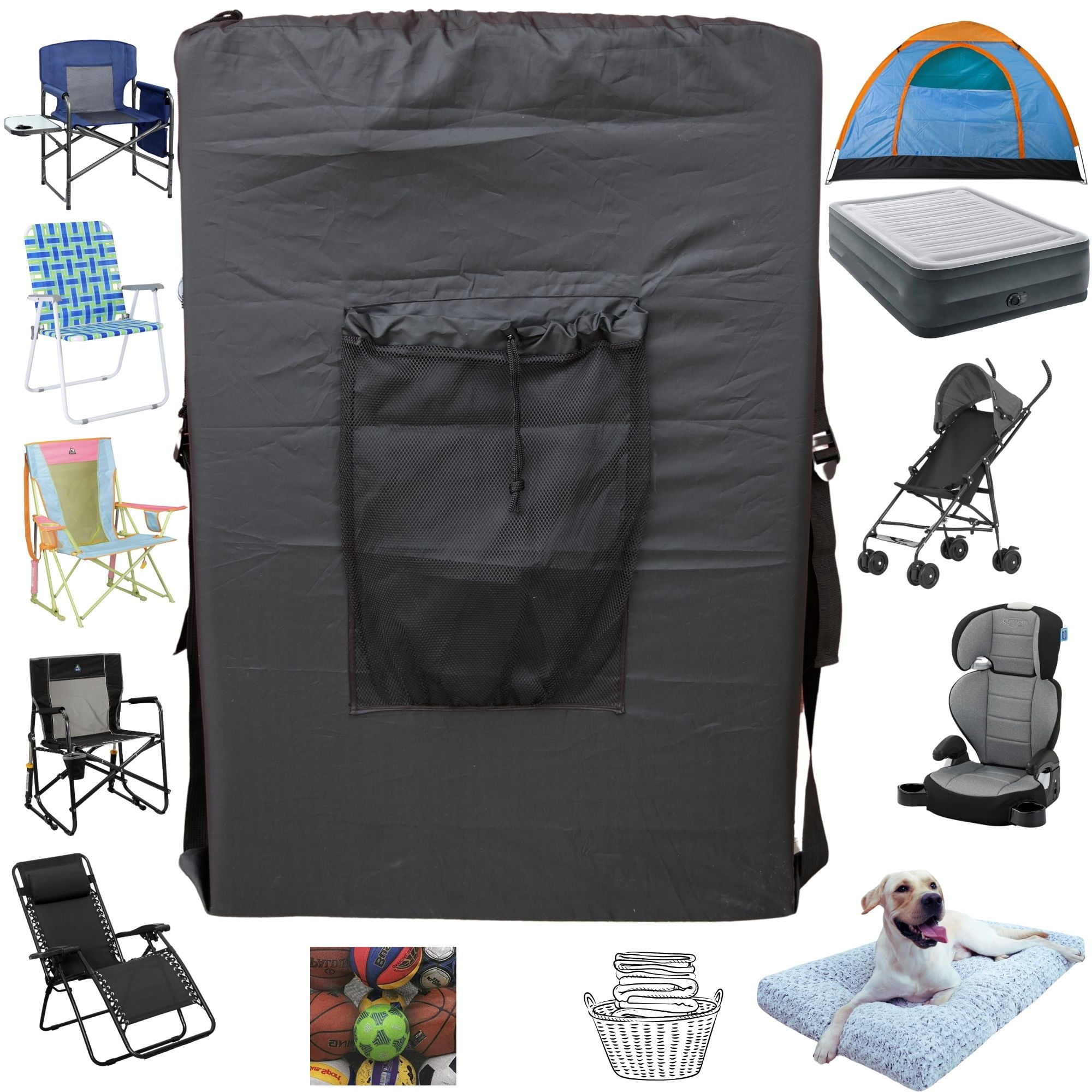 Beach Chair Bag. For Lawn Chair, Recliner, Director Chair, Camping ...