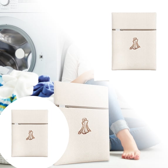 Large Heavy Duty Laundry Bag With Handles Reusable Mesh Wash Pouch For ...