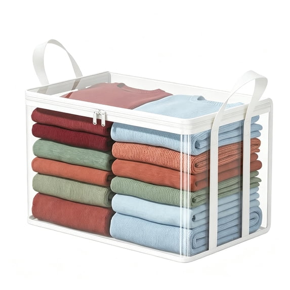 Large Heavy-Duty Thick Plastic Clear Storage Bag for Clothes, Moving ...