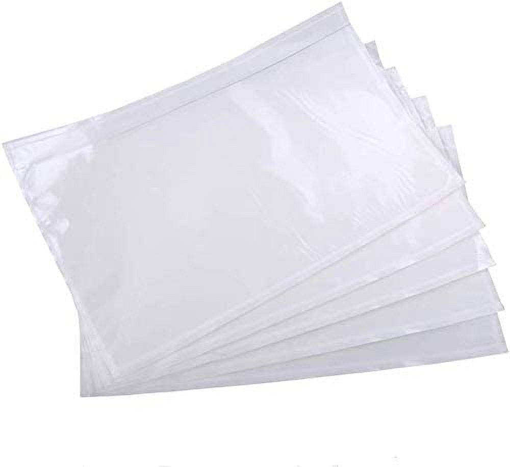 6" x 9" Clear Plastic Adhesive Packing List Mailing/Shipping Envelope ...