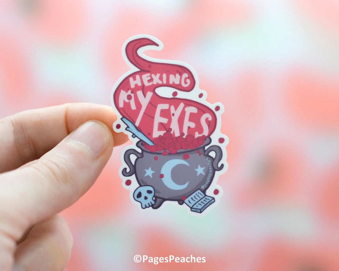 Large Hexing My Exes Witchy Sticker - Walmart.com