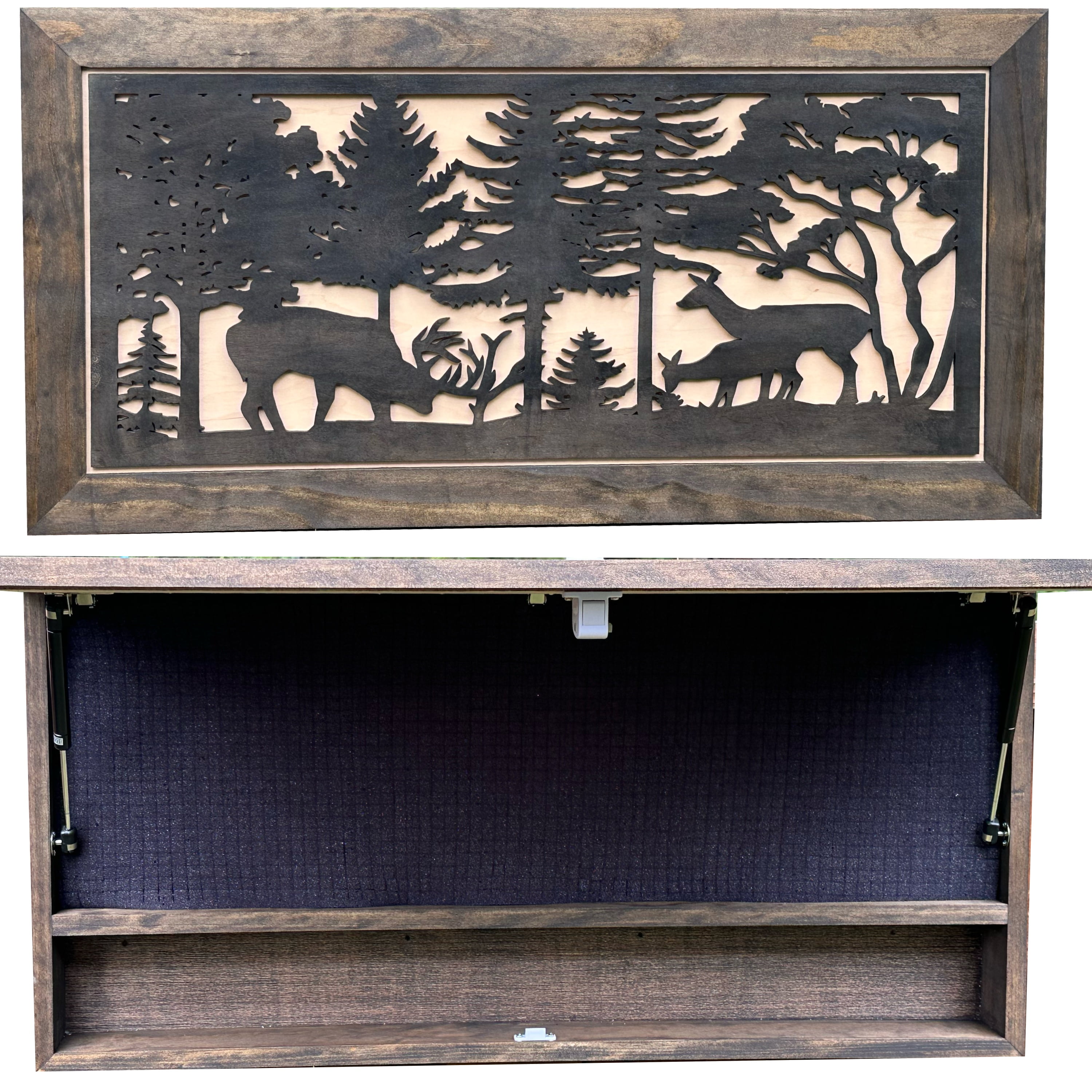 Large Hidden Storage Cabinet Deer In The Woods by Bellewood Designs ...