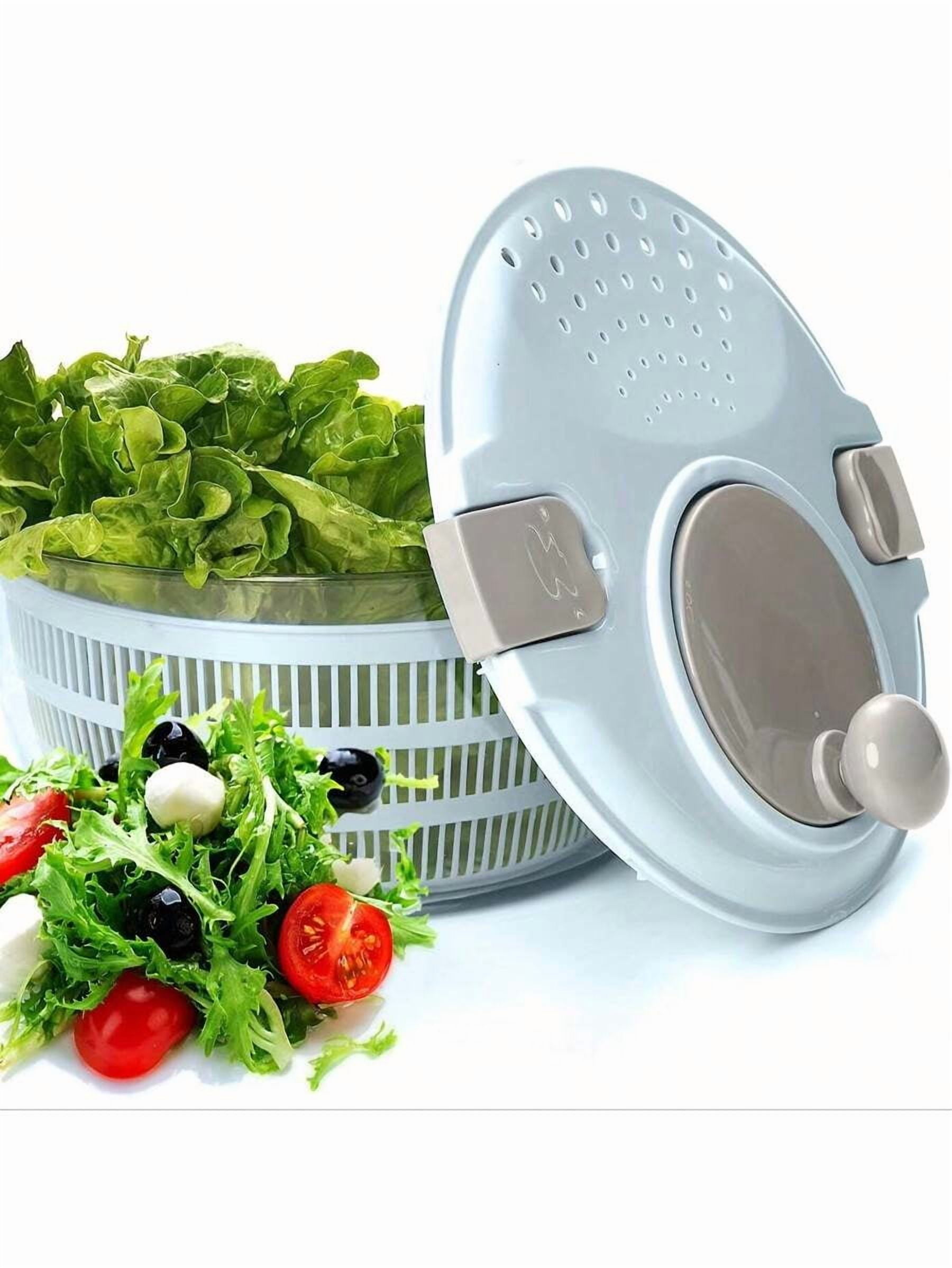 Large High Speed Salad Spinner With Drain, Bowl, And Colander - Quick ...