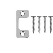 2-1/8 in. Stamped Steel Brass Plated Adjustable Strike - Walmart.com