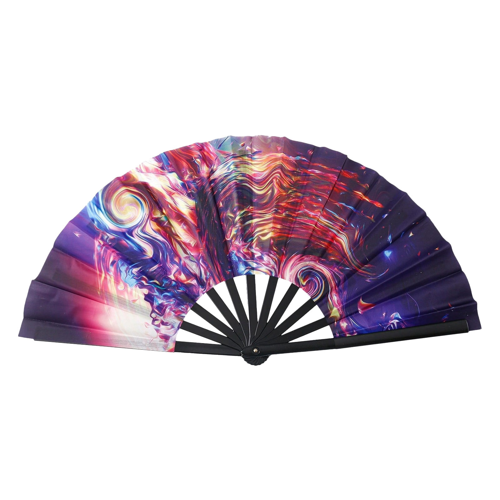 Large Holographic Folding Handheld Fans for Line Dancing,Portable Craft ...