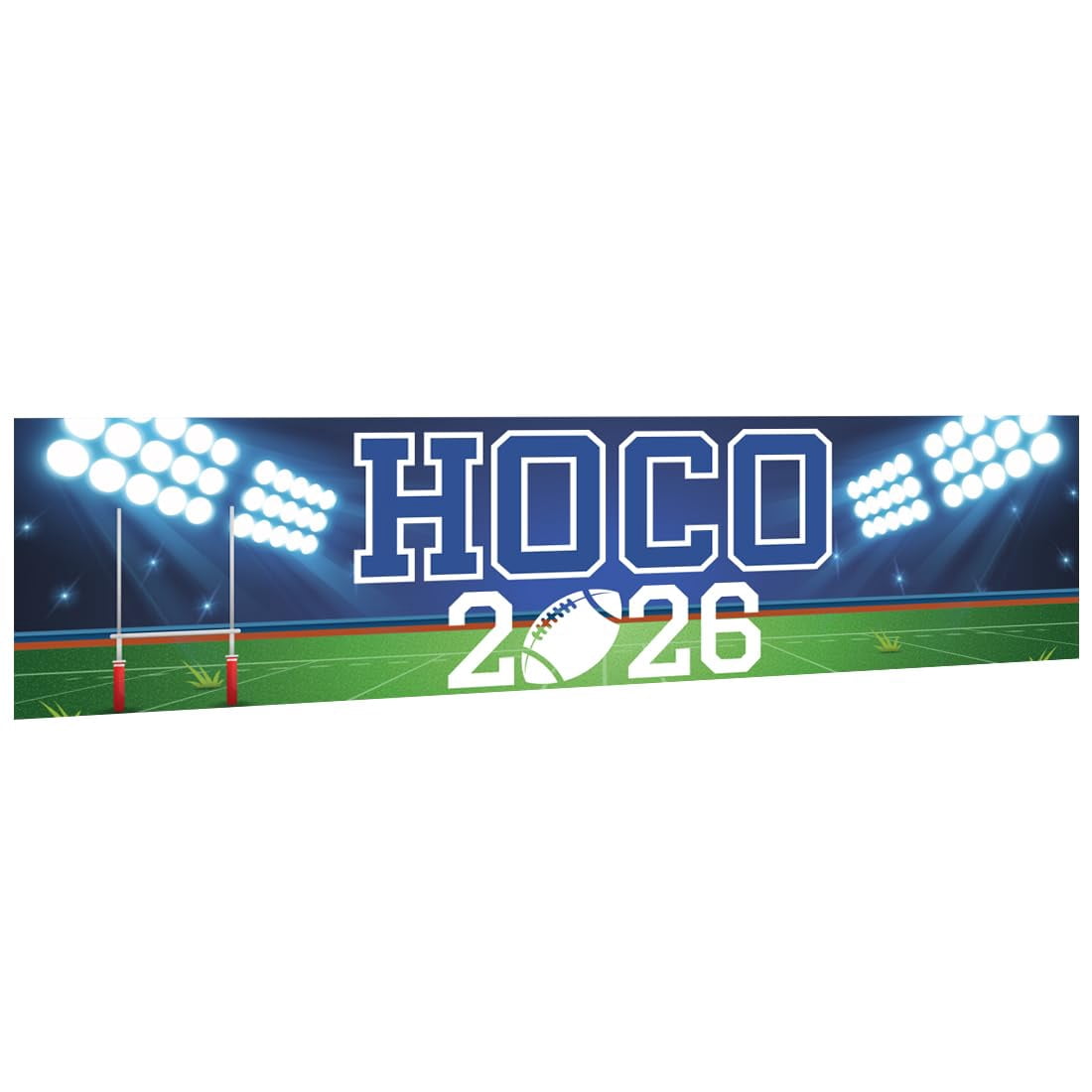 Large Homecoming Banner 2025, HOCO Sign with Football Field Design ...