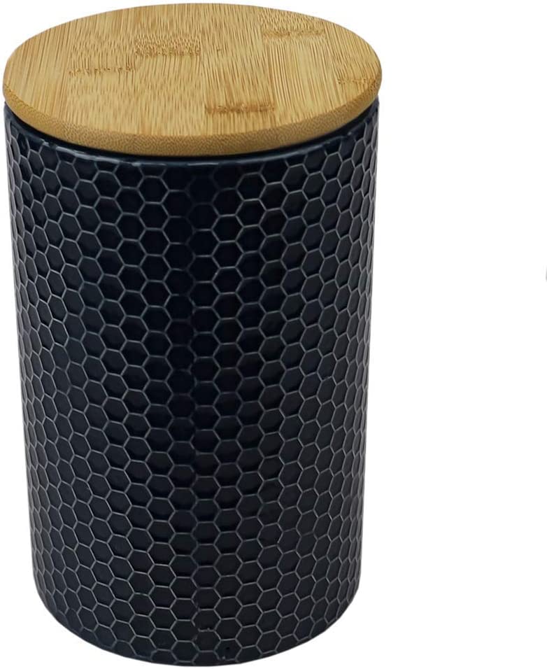 Large Honeycomb Design Kitchen Canister (Navy) Modern Canister Sets For ...