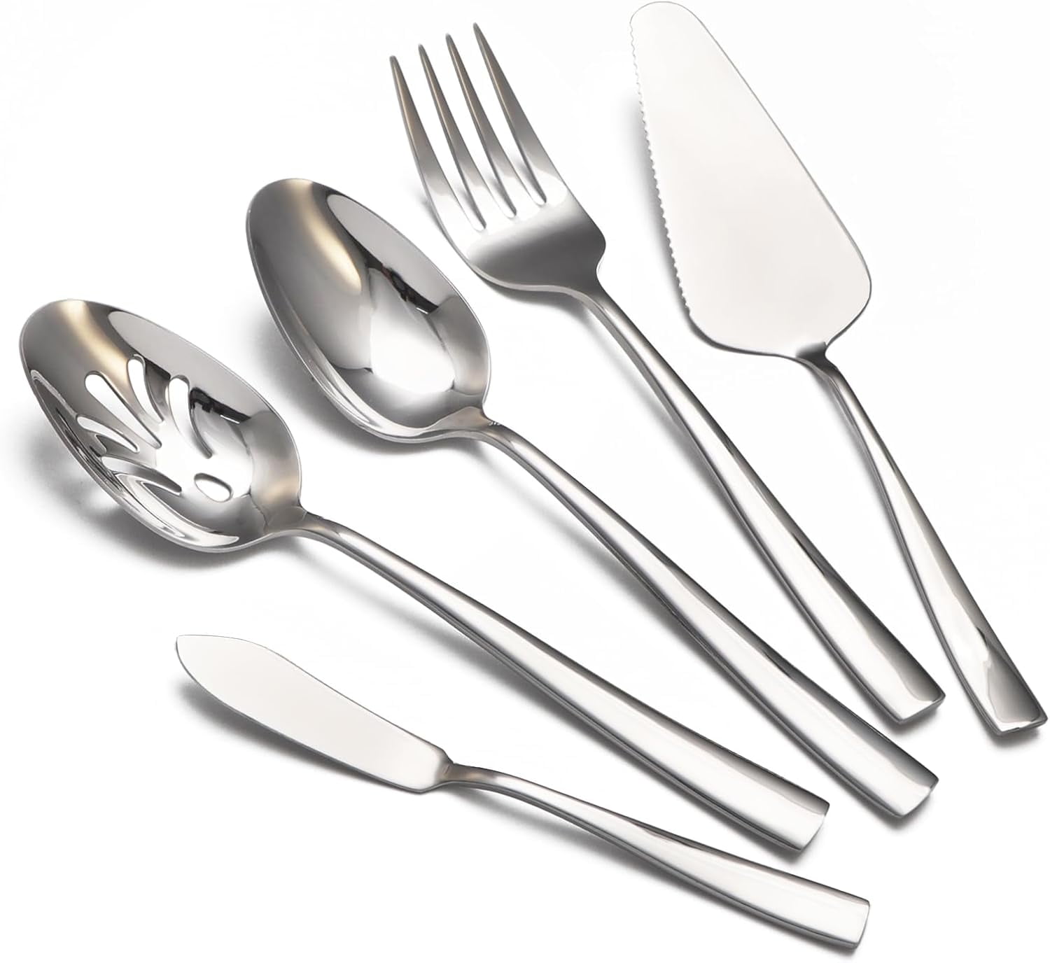 Large Hostess Serving Utensils Set, Stainless Steel Heavy Duty Serving ...